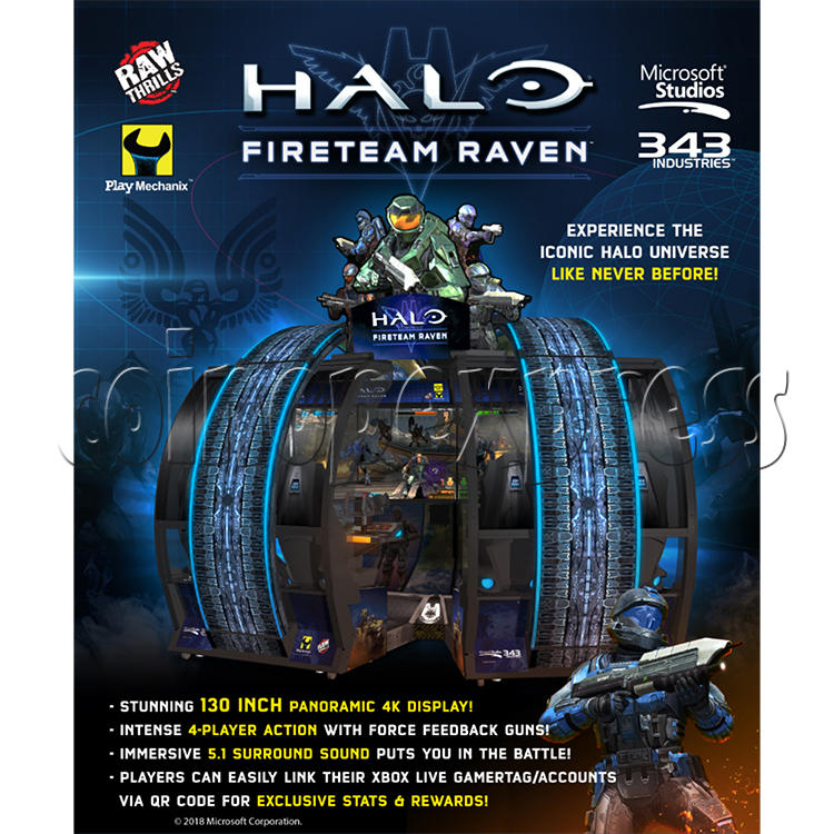 Halo: Fireteam Raven Arcade Shooting Game Machine