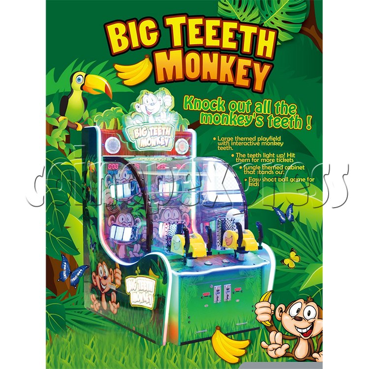 Big Teeth Monkey Shooting Game Ticket Redemption Machine